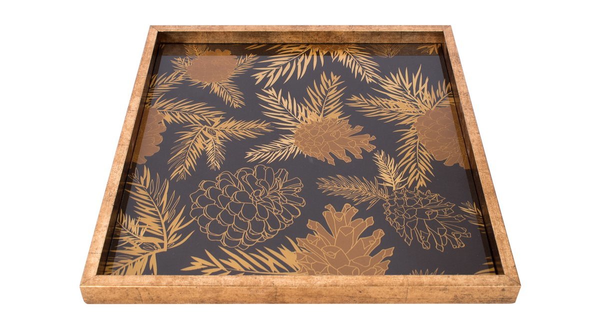 ARTE CASERO CAM BASKI KARE TEPSİ 40X40 CM FİYATI - Vivense