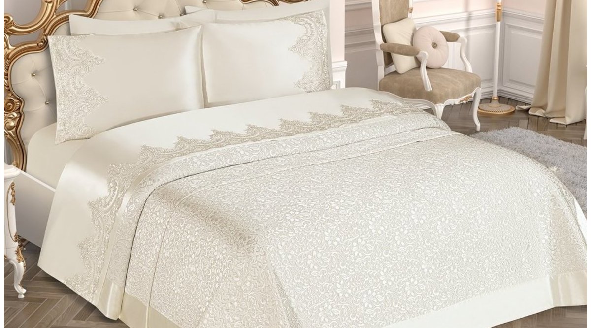 SELİN PİKE TAKİMİ 6 PCS KREM FİYATI - Vivense