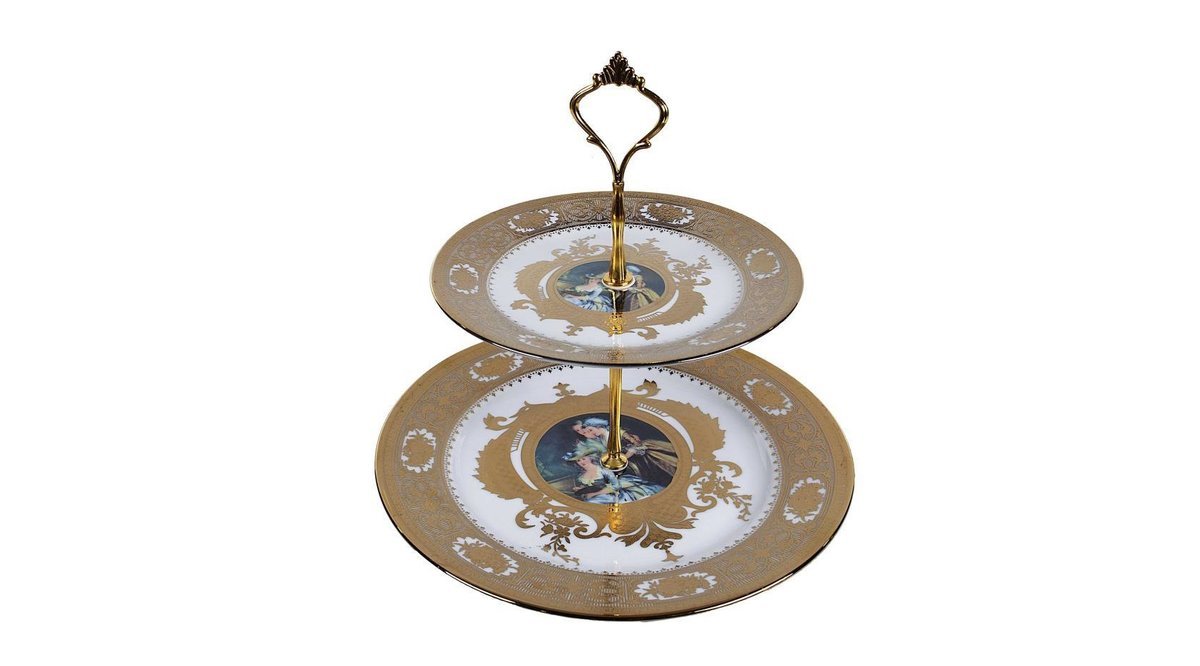 QEDİ PORSELEN NOSTALJİK 2 KATLI KURABİYELİK MARKİZLER M1 FİYATI - Vivense