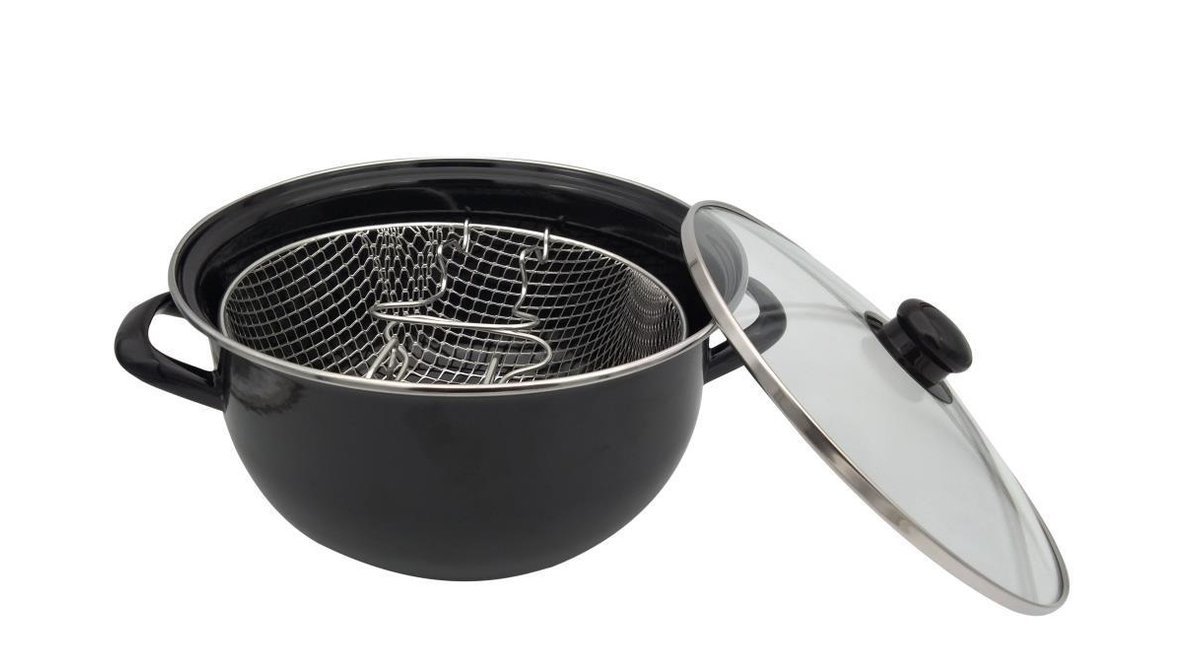 QEDİ EMAYE KIZARTMA TENCERESİ 24CM FİYATI - Vivense