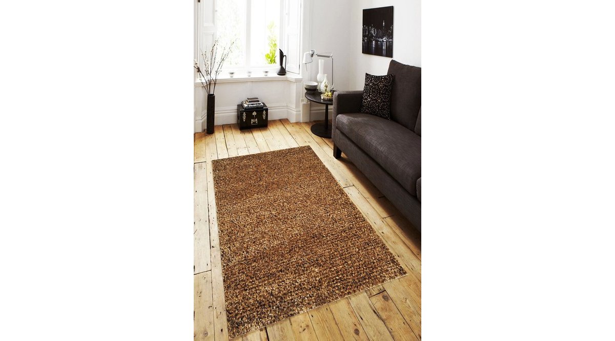 STONE 7 DARK BEİGE EL DOKUMA HALI 140X200