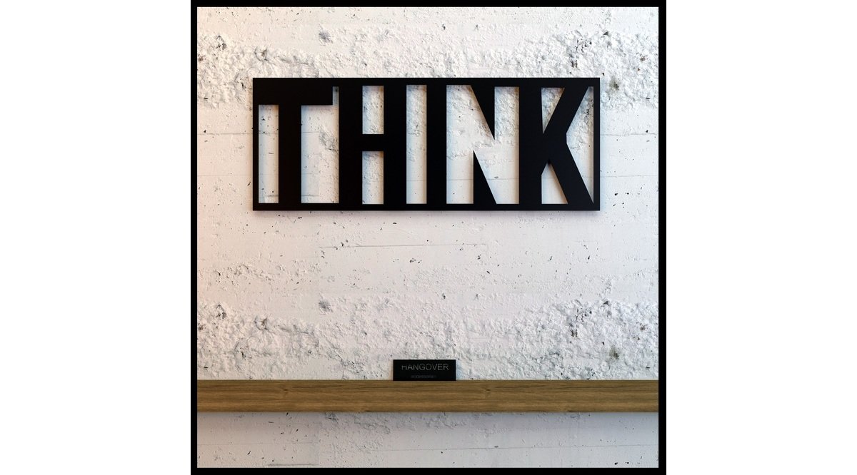 THINK METAL DUVAR TABLOSU 40*70