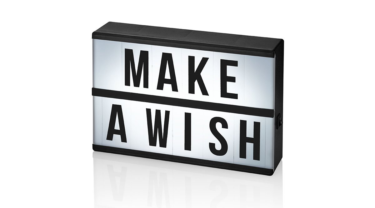 MAKE A WİSH LİGHT BOX FİYATI - Vivense