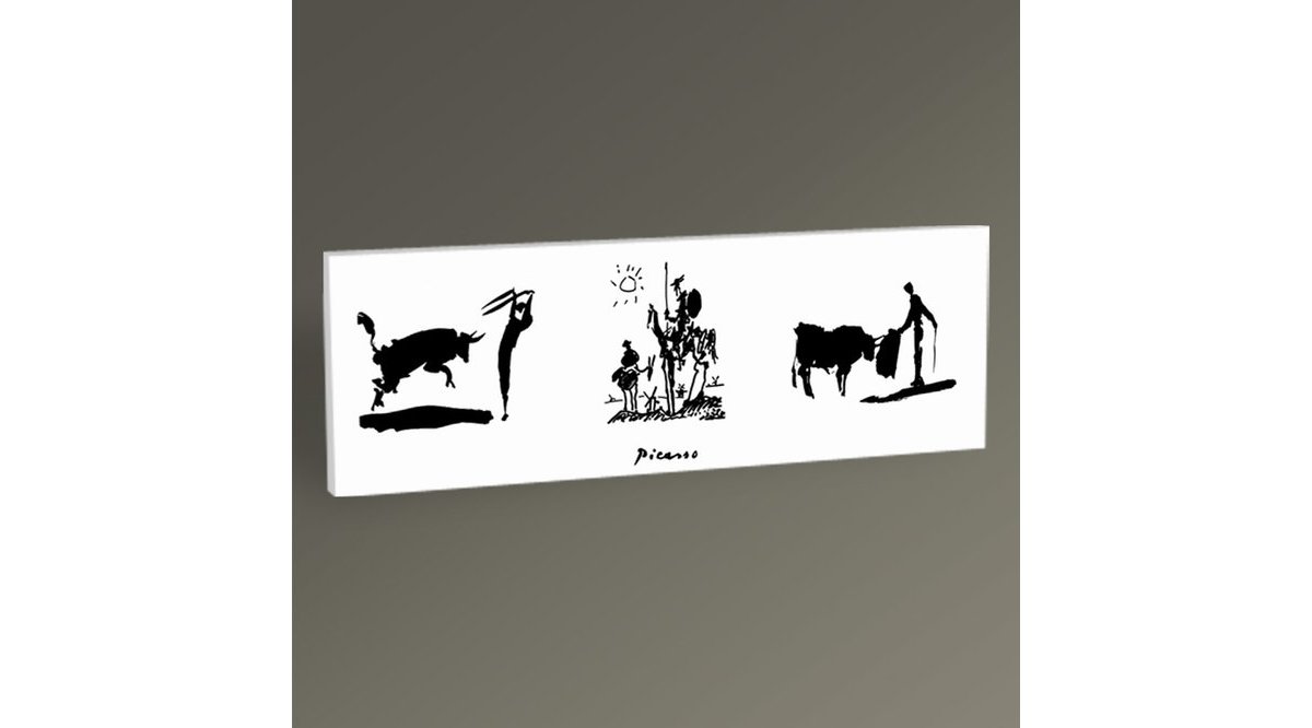 PABLO PİCASSO 'PİCASSO TRİLOGY' TABLO 60X20 FİYATI - Vivense
