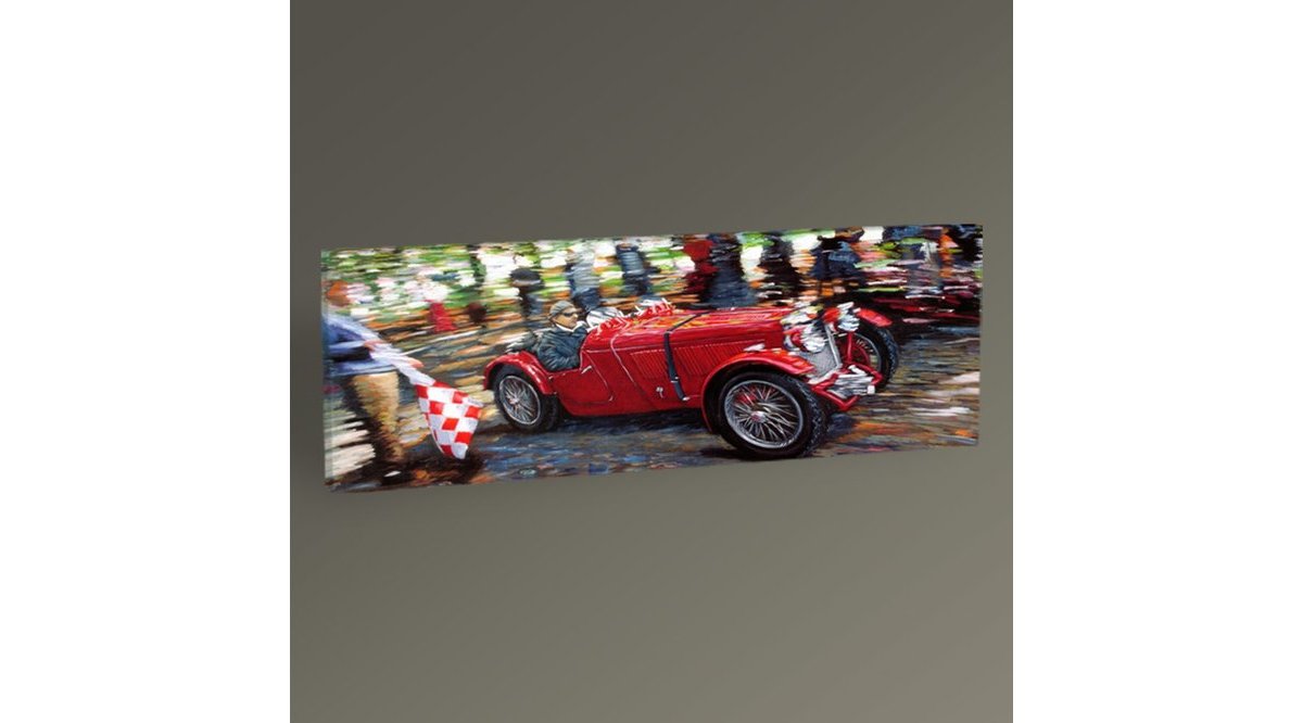 RED RACE CAR TABLO 60X20 FİYATI - Vivense