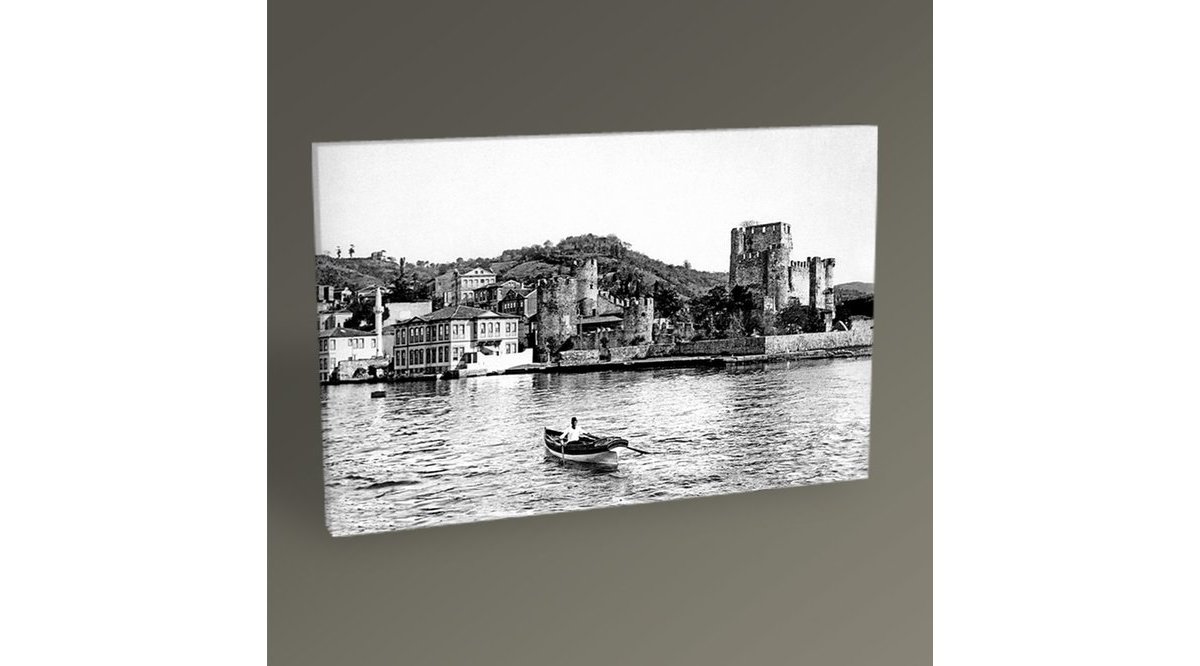 ESKİ İSTANBUL ANADOLUHİSARI 1885 TABLO 30X20 FİYATI - Vivense