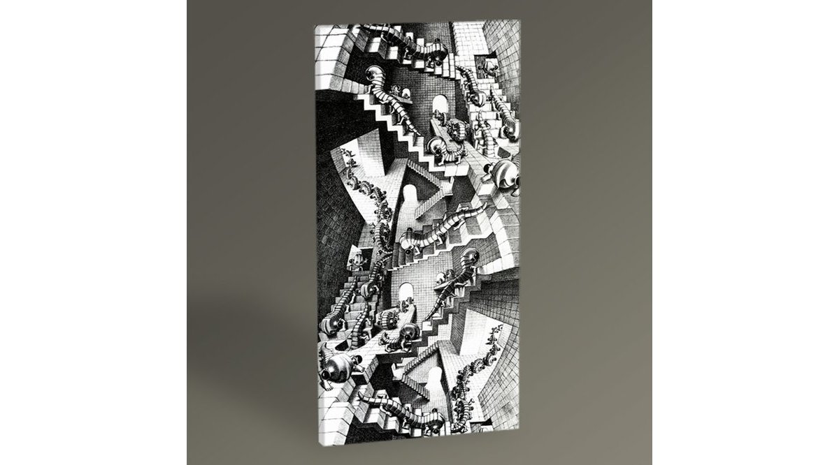 MC ESCHER HOUSE OF STAİRS 60X30 FİYATI - Vivense