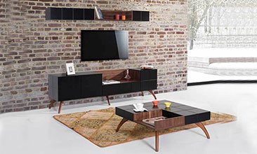 BLACK POINT TV ÜNİTESİ VE SEHPA TAKIMI FİYATI - Vivense